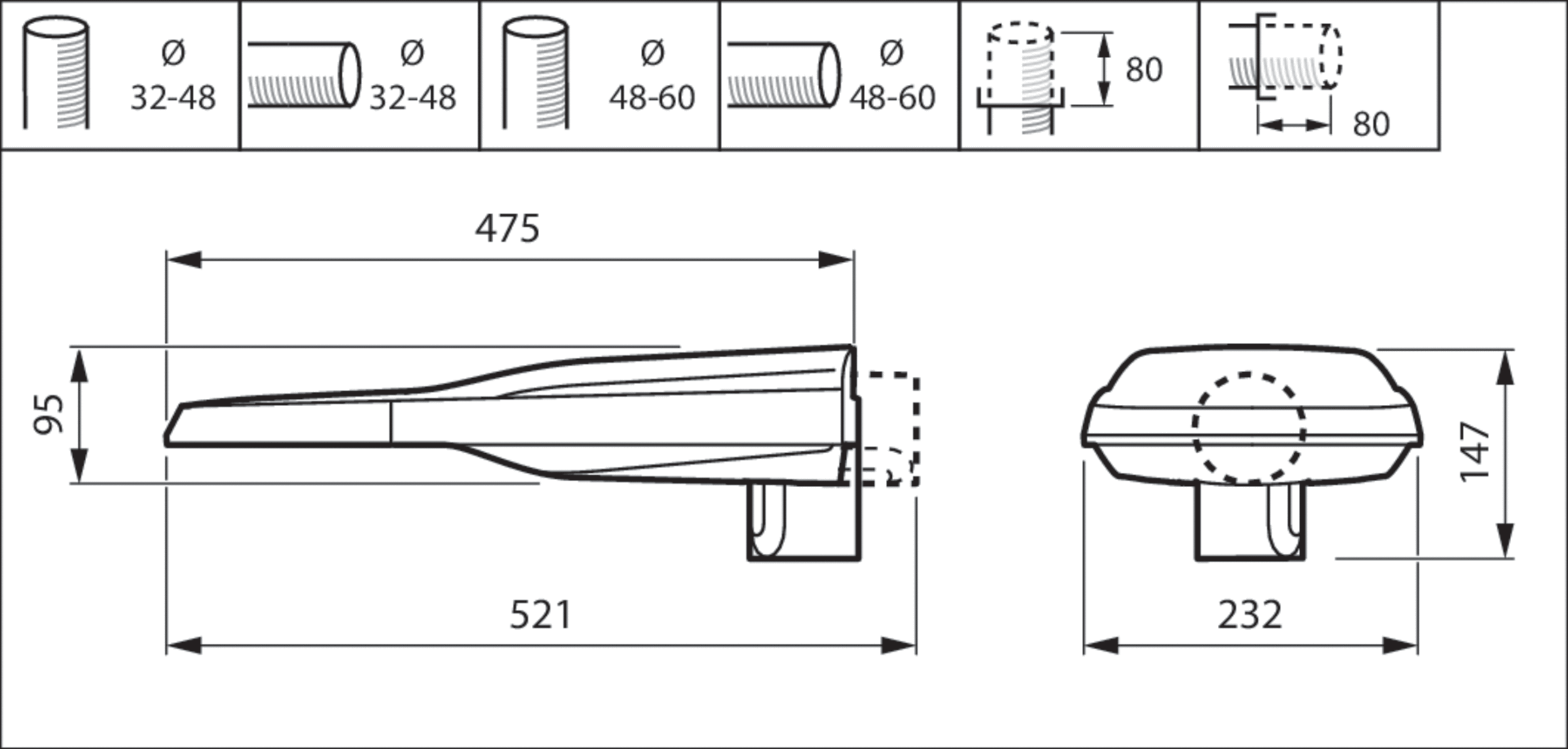 LumiStreet gen2, 40 W, 6710 lm, 4000 K, CRI70, Safety class II, IP66 ...