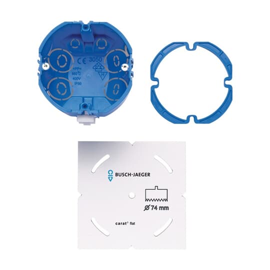 Mounting box set 1 gang blue - carat - Voltimum TR