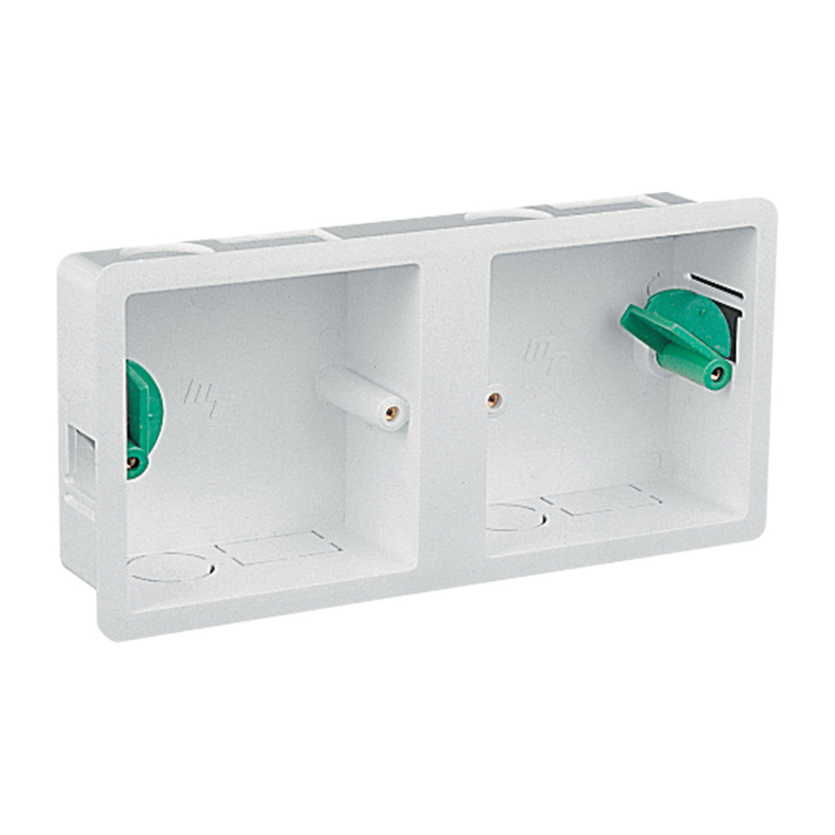 Marshall-Tufflex 2 x 1 Gang Dry Lining Box 34mm Deep 6mm - 14mm Wall ...