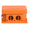 Single foot switch - IP66 - without cover - metallic - orange - 1 NC ...